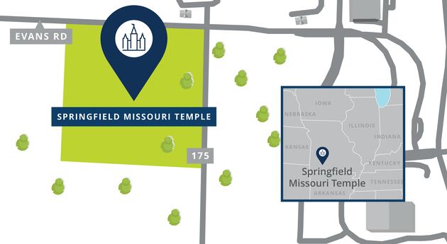 Divulgado o local para o Templo de Springfield Missouri – Church News